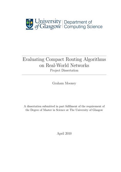 Pdf Evaluating Compact Routing Algorithms On Real World Evaluating