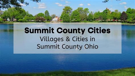 Summit County Cities 🏙️ Villages And Cities In Summit County Ohio