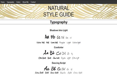 Build A Website Style Guide Challenge Project Html Css Page 17 Challenge Projects