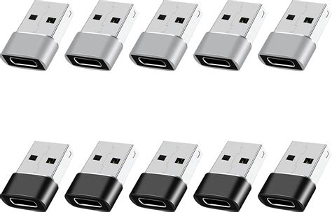 Basenew Usb C Female To Usb Male Adapter 10 Packtype A To