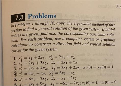 Solved In Problems 1 Through 16 Apply The Eigenvalue Method