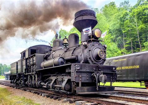 Parade Of Steam Shay Locomotive No 5 Cass Scenic Railroad