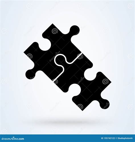 Puzzle Pieces And Problem Solving Icon Or Logo Puzzle Game Fully