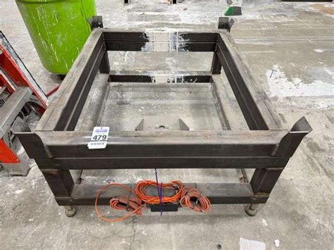 Ibc Tote Tank Stand With Scale And Pneumatic Tilt Kaufman Realty And Auctions