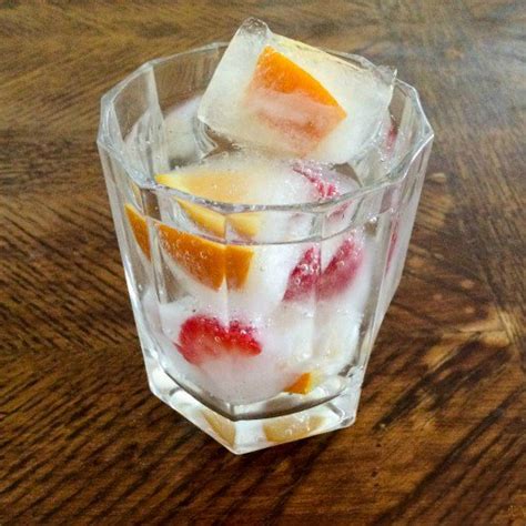 How To Make Fruit Ice Cubes Freezing Fruit For Drinks