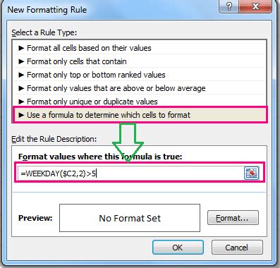 How To Highlight Rows With Weekend Days In Excel