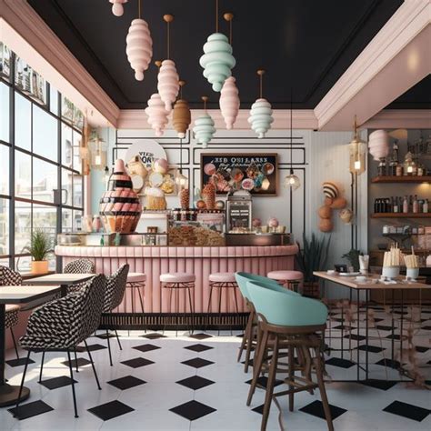 Ice Cream Store Interior Design