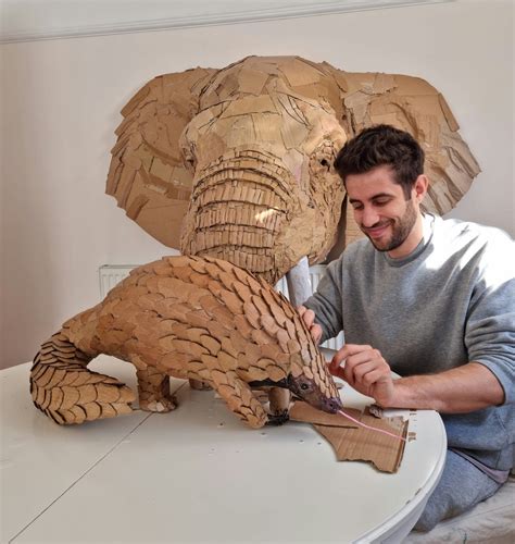Expressive Portraits Emerge From Pieces Of Cardboard In Josh Gluckstein