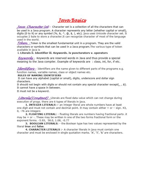 Basics Theory Pdf Data Type Integer Computer Science