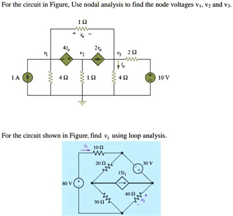 Solved Linear Circuit Analysis For The Circuit In Figure Use Nodal Analysis To Find The Node