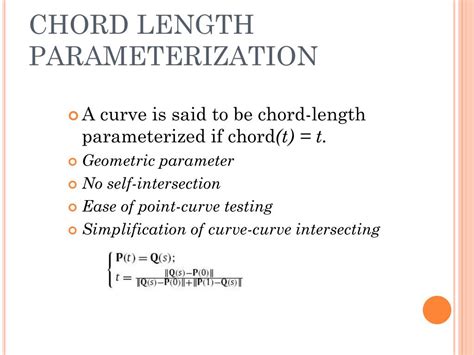 Ppt Chord Length Parameterization Powerpoint Presentation Free Download Id2409137