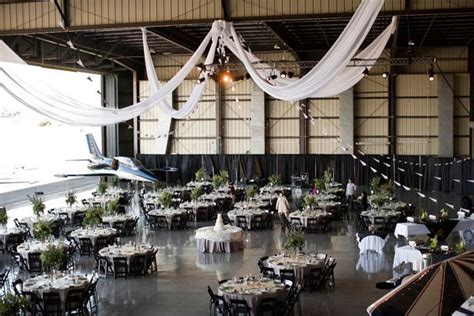California Hangar Wedding Hangar Wedding Reception Luxury Airplane