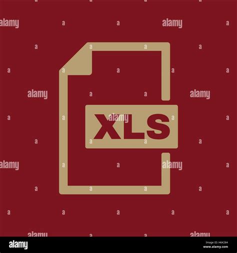 The XLS Icon File Format Symbol Flat Vector Illustration Stock Vector Image Art Alamy