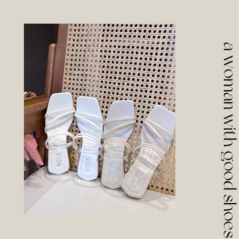 現貨不用等～闆娘實拍輕復古質感 太好穿方頭低跟線條兩穿涼拖鞋 低跟拖鞋 低跟涼拖鞋 女生低跟鞋 女生涼拖鞋 蝦皮購物