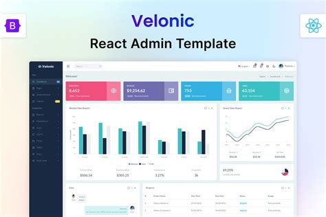 Velonic React Admin Dashboard Template