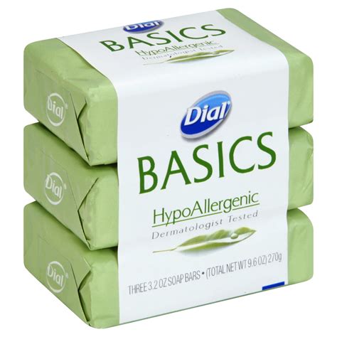 Dial Basics Hypoallergenic Soap 3 Ct 3 5 Oz Shipt