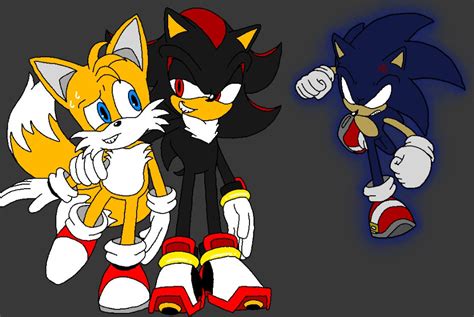 Shadow Palling Around With Tails By Arlolovinsyt On Deviantart