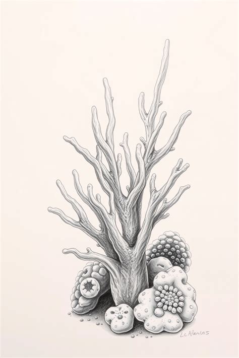 12 Coral Drawing Ideas Various Styles And Skill Levels