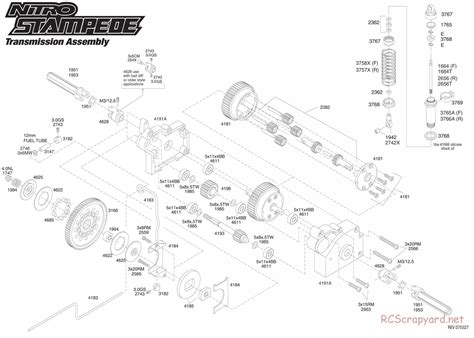 Traxxas Exploded Views Nitro Stampede 2007 4109 • Rcscrapyard Radio Controlled Model