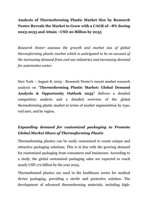 Ppt Thermoforming Plastic Market Powerpoint Presentation Free Download Id 12614582