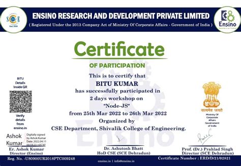 Bitu Kumar On Linkedin Completed 2 Days Workshop On Node Js