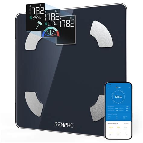 Buy RENPHO Smart Scale For Body Weight With Large VA Display Digital Bathroom Weighing Scale