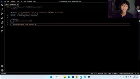 Implementasi Regex Password Dengan Bahasa Pemrogaman Python Youtube