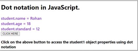 Dot Notation In Javascript