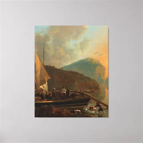 Italianate River Landscape Adam Pijnacker C 165 Canvas Print Zazzle