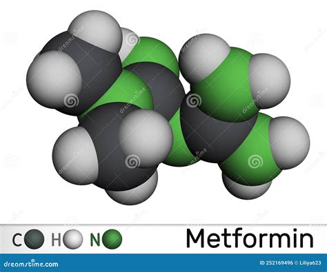 Metformin Molecule It Is Biguanide Antihyperglycemic Agent Used In Management Of Type Ii