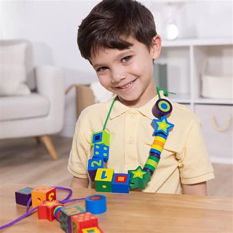 Melissa Doug Wooden Beads Jewelry Making Kit Melissa And Doug Deluxe
