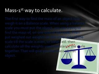 Mass And Volume PPTX