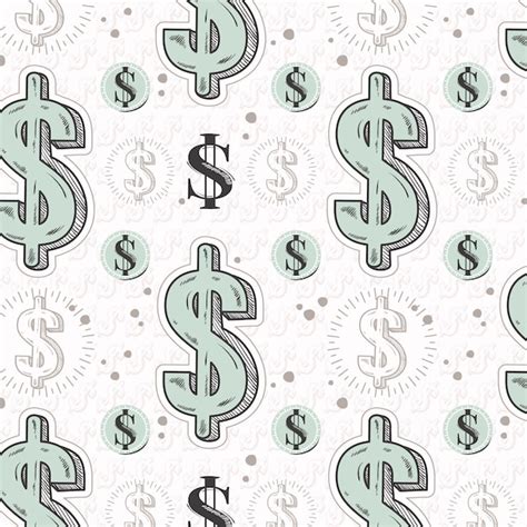 Premium Vector Dollar Sign Pattern Background