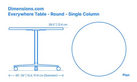 The Everywhere Table Round Single Column Was Designed Specifically