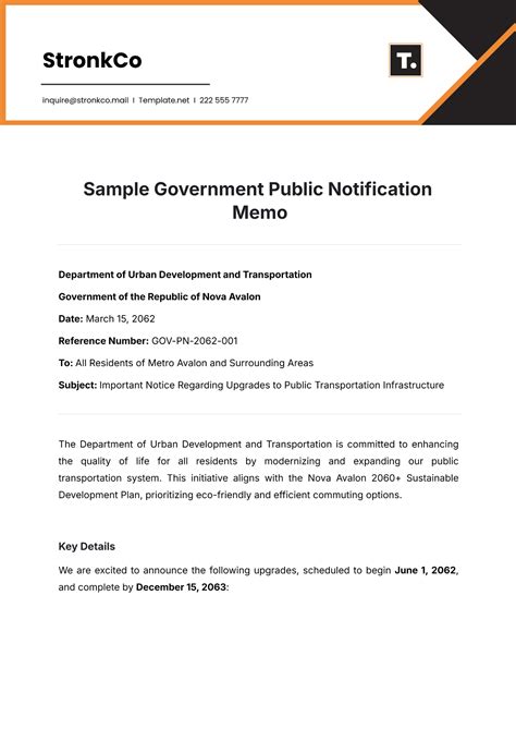 Free Government Memo Templates To Edit Online And Print