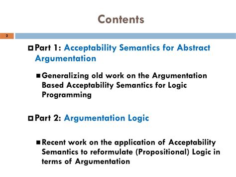 Ppt On The Semantics Of Argumentation Powerpoint Presentation Free Download Id2078623
