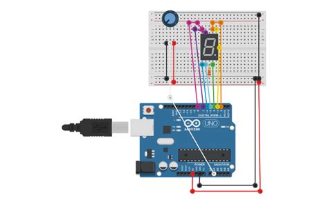 Circuit Design 7 Segment Display Demo Tinkercad