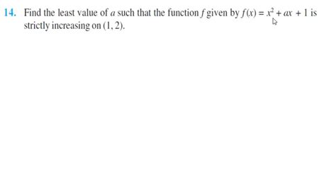 Increasing And Decreasing Functions Q14 Class 12th [hindi] Youtube