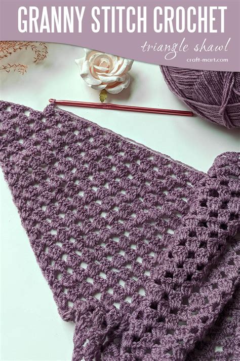 Crochet A Triangle Shawl Using A Granny Stitch Artofit