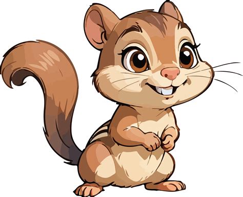 Ai Generated Cute Chipmunk Cartoon Image 42389132 Png