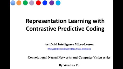 Representation Learning With Contrastive Predictive Coding Youtube