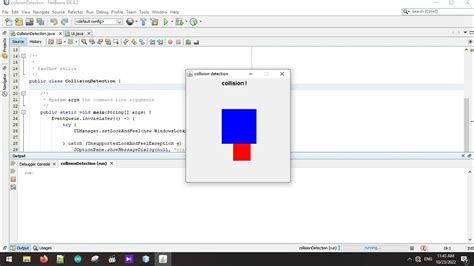 Java Swing Simple Collision Detection Youtube