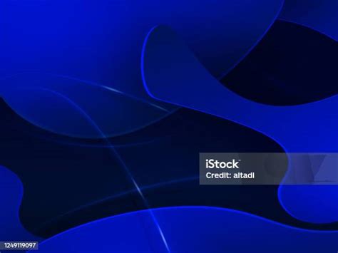 그라데이션 추상 타원형 모양 및 곡선 줄무늬가 있는 파란색 어두운 컴포지션 가리기에 대한 스톡 벡터 아트 및 기타 이미지 가리기 곡선 구도 Istock