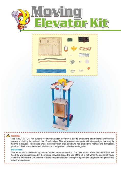 Moving Elevator Kit Young Scientists Reader Singapore
