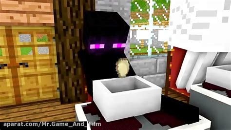 کارتون ماینکرافت مدرسه ی هیولاها خنده دار ۴