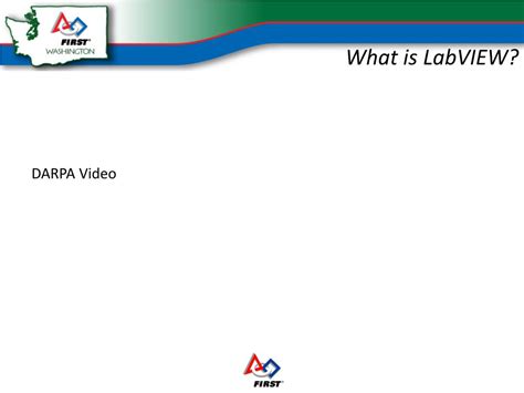 PPT FIRST Robotics LabVIEW Training PowerPoint Presentation Free
