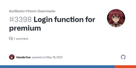 Login Function For Premium · Issue 3398 · Kurtbestorhitomi Downloader · Github
