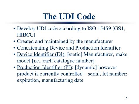 PPT Unique Device Identification UDI Enabling The Transformation Of Medical Device Safety