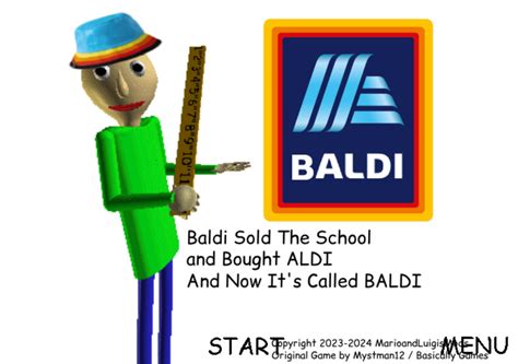 Baldi Sold The School And Bought Aldi And Now Its Called Baldi By Marioandluigismods