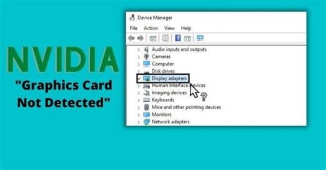Nvidia Graphics Card Not Detected In Windows Easy Fix Graphic Card Nvidia Knowledge